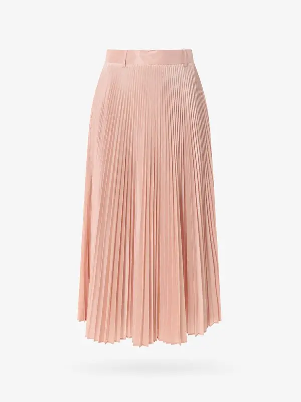 Max Mara Distressed Pleated Skirt - Pink