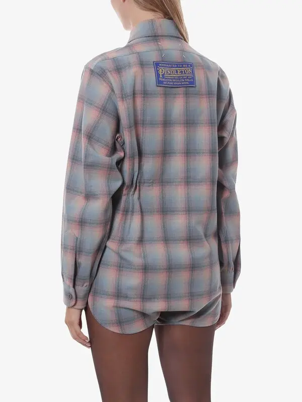 MAISON MARGIELA Madras Wool Shirt - Rose