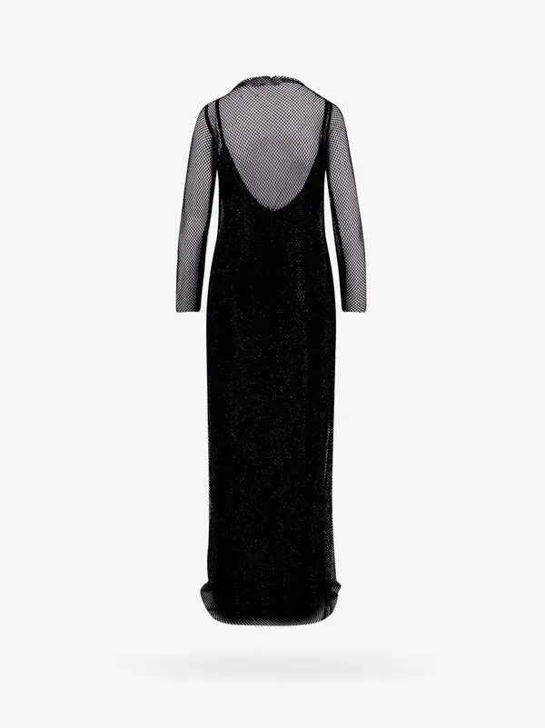 Max Mara Embroidered Mesh Dress
