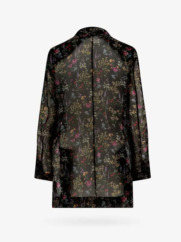 Max Mara Silk Blazer With Floral Print
