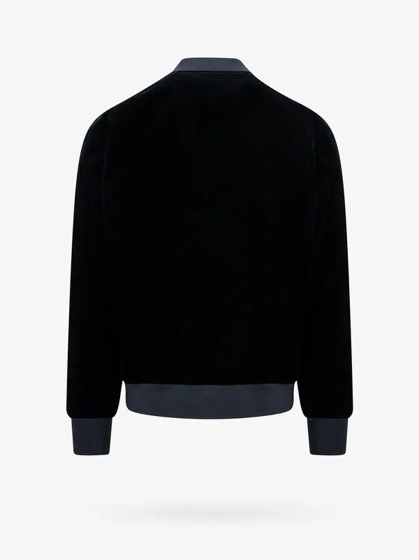 Giorgio Armani Velvet Bomber Jacket - Black