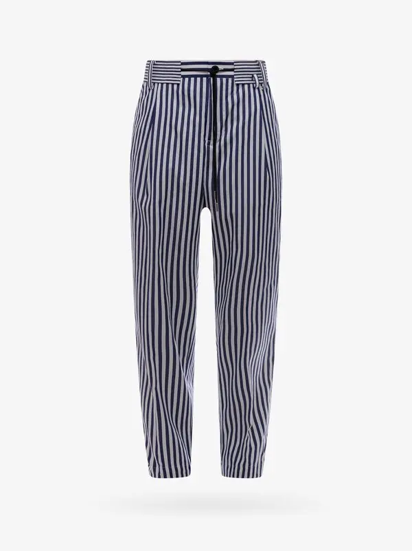 Sacai Striped Cotton Trousers - Blue