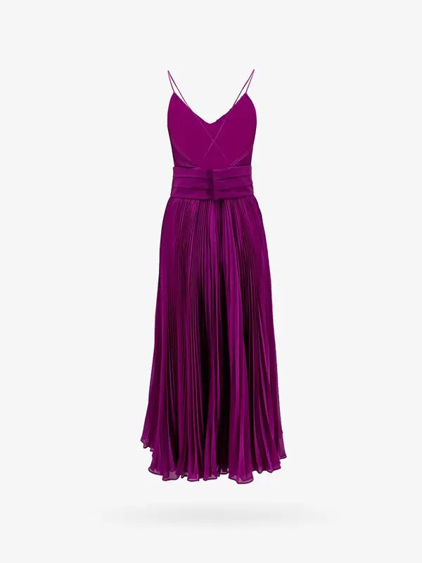 Max Mara Flared Pleated Dress