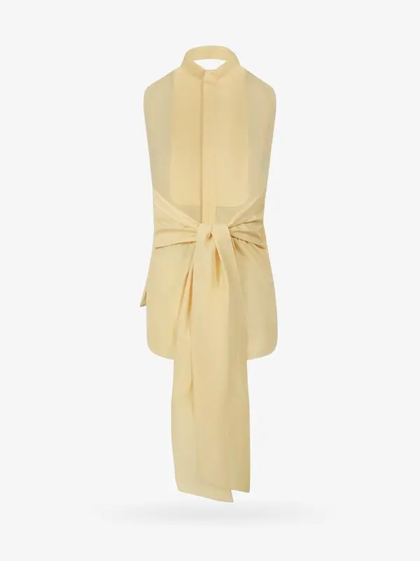 Max Mara Rupia Cotton Top With Bow Detail