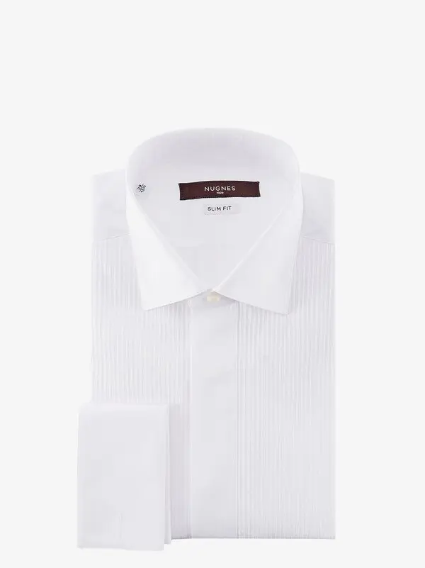 NUGNES 1920 Slim Fit Cotton Shirt - White