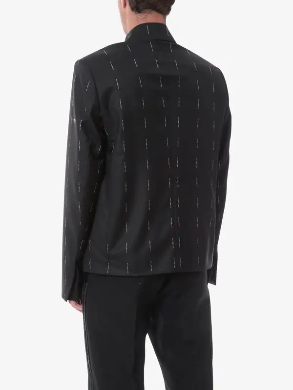 Givenchy Wool Blazer With Logo Print
