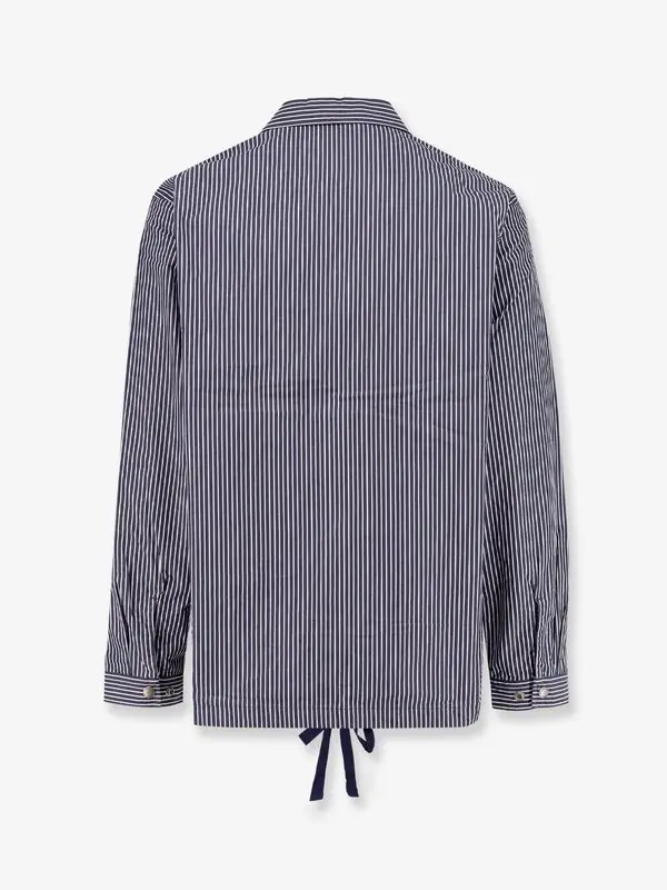 Carhartt Work In Progress Notus Striped Cotton Coach Jacket - Blue