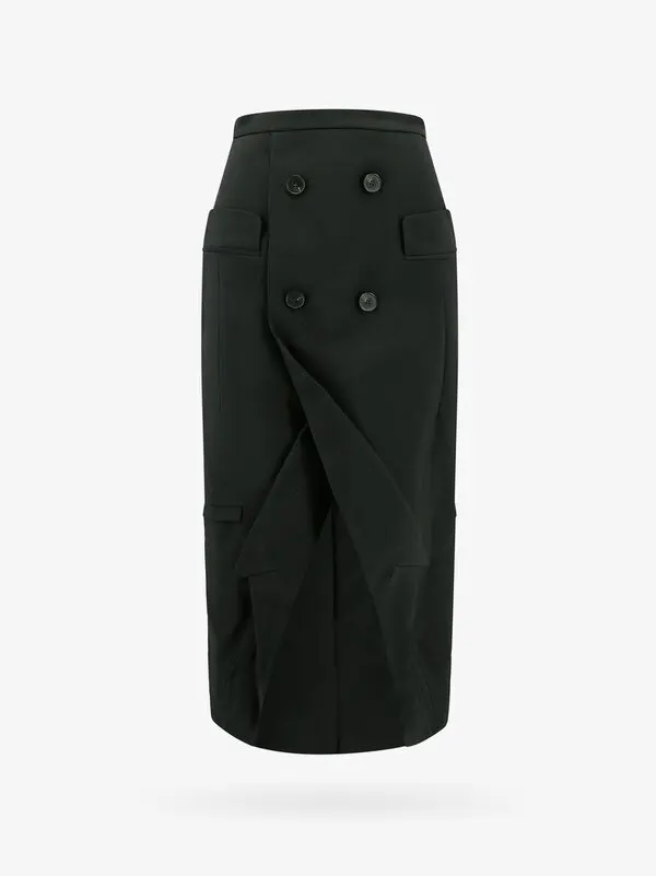 Alexander McQueen Certified Wool Upsidedown Skirt