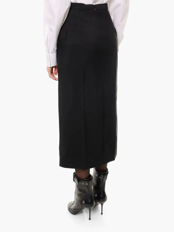 Alexander McQueen Certified Wool Upsidedown Skirt