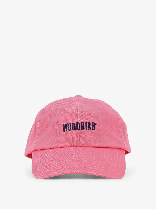 WOODBIRD Cotton Baseball Cap With Embroidered Logo - Pink