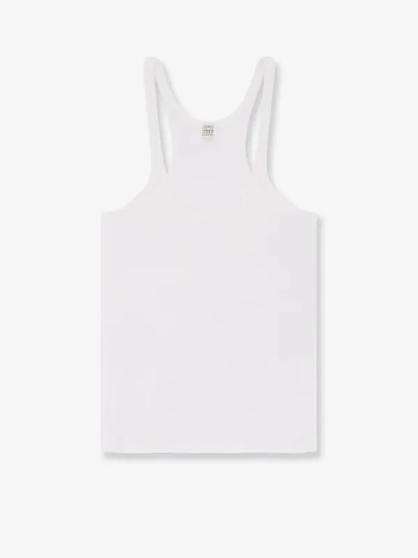 TOTEME Ribbed Cotton Tank Top