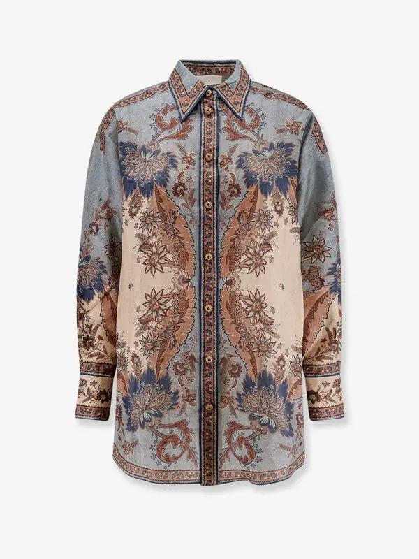 Zimmermann Ascension Manstyle Silk Shirt