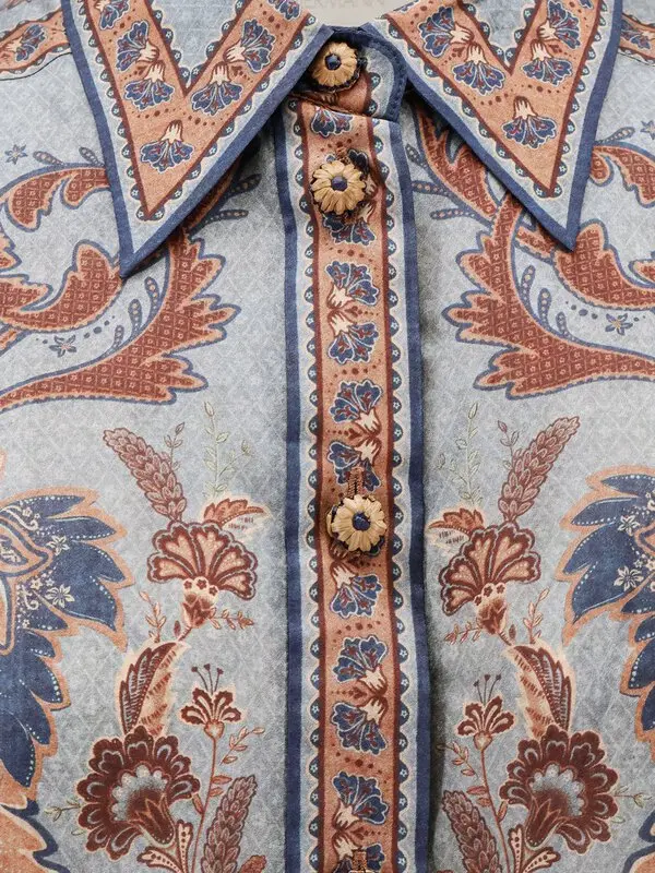 Zimmermann Ascension Manstyle Silk Shirt
