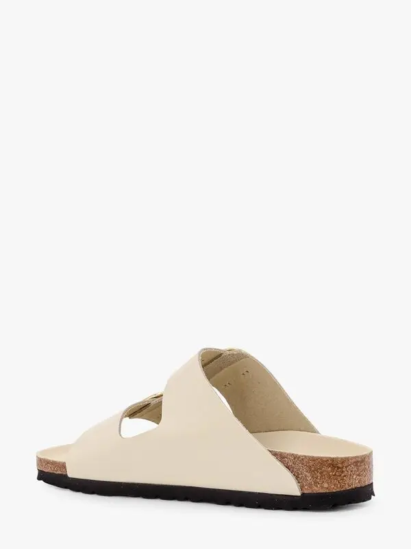 BIRKENSTOCK Arizona Big Buckle Leather Sandals - Beige