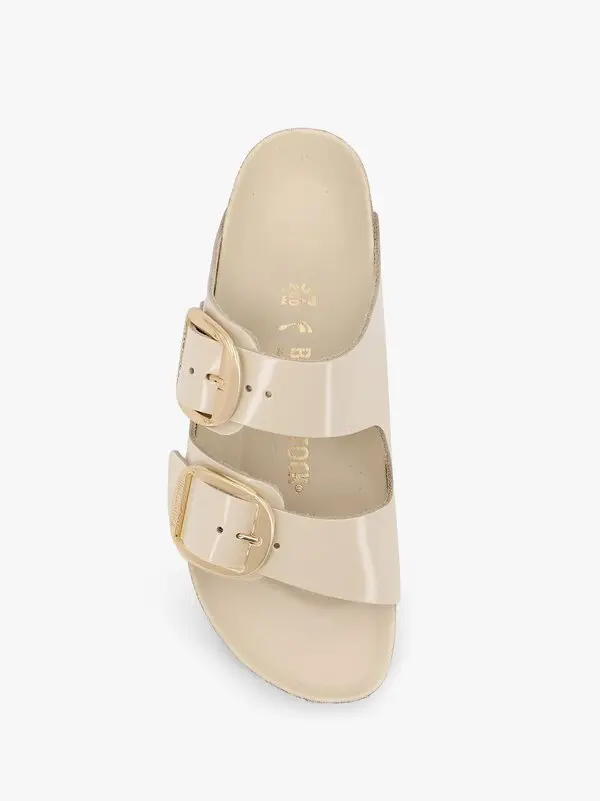 BIRKENSTOCK Arizona Big Buckle Leather Sandals - Beige