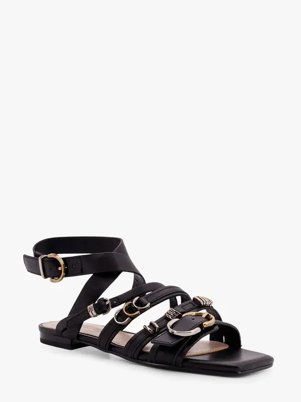 Pinko Marli 08 Leather Sandals In Black - 40% Off | Editorialist
