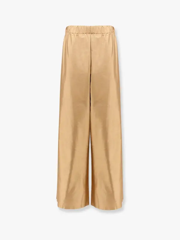 パンツ MAX MARA Avio shantung trousers Bronzo Max Mara Avio Shantung Trousers In Gold - 40% Off | Editorialist
