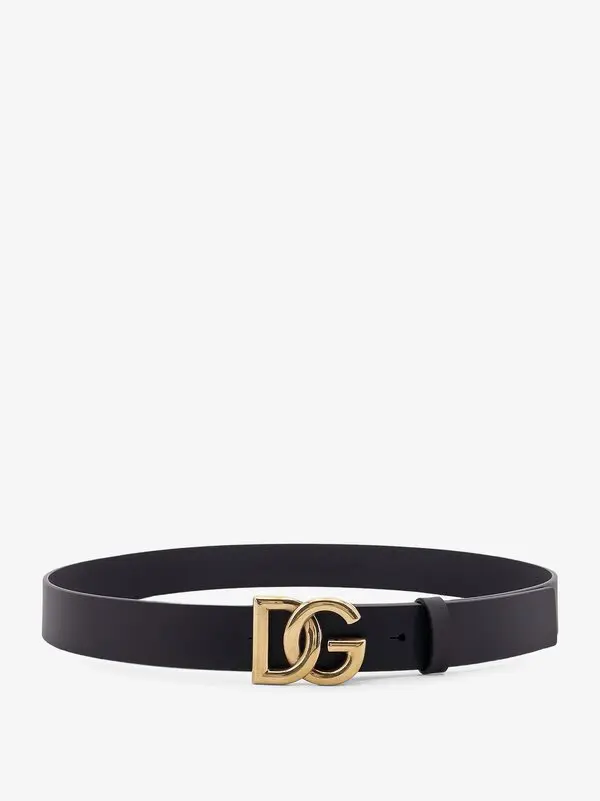 Dolce & Gabbana Leather Belt - Black