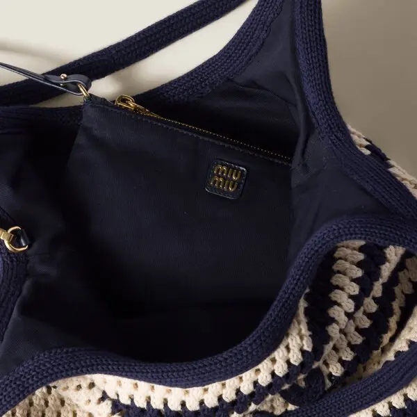 Miu Miu Ivy Crochet Tote Bag