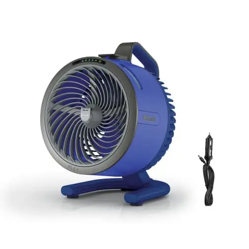 SHARK Flexbreeze Hydrogo Misting Portable Fan Car Charger - Blueberry