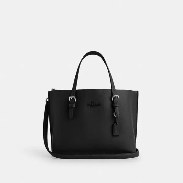 COACH® Mollie Tote 25 - Leather/silver/black