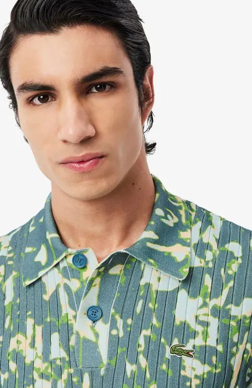 Lacoste Print Rib Polo