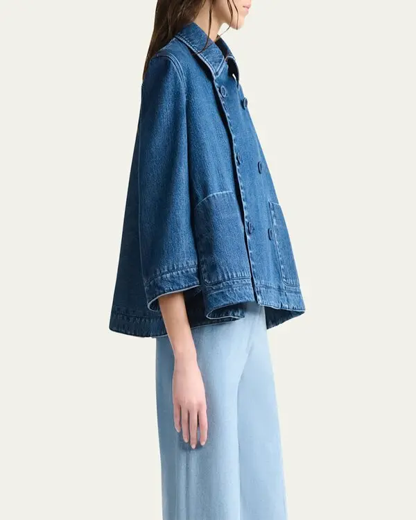 Altuzarra Hayden Denim Double-breasted Jacket - Indigo