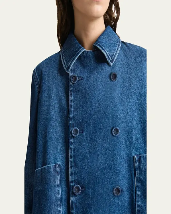 Altuzarra Hayden Denim Double-breasted Jacket - Indigo