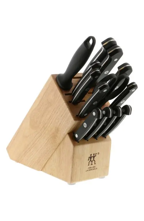 ZWILLING Gourmet 14-piece Knife Block Set - Black