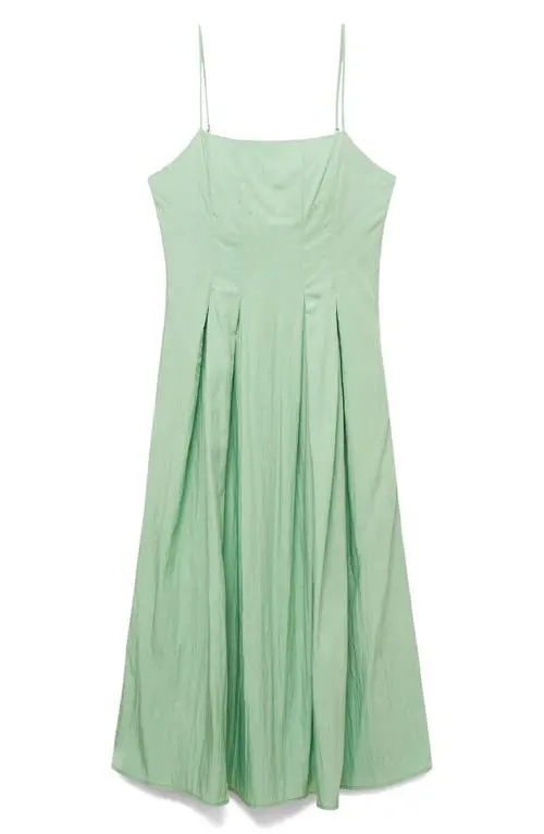 Mango Pleated Midi Dress