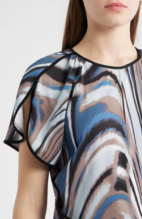 BOSS Swirl Print A-line Dress