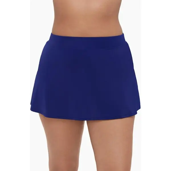TRIMSHAPER Mid-rise Swim Skirt - Ink