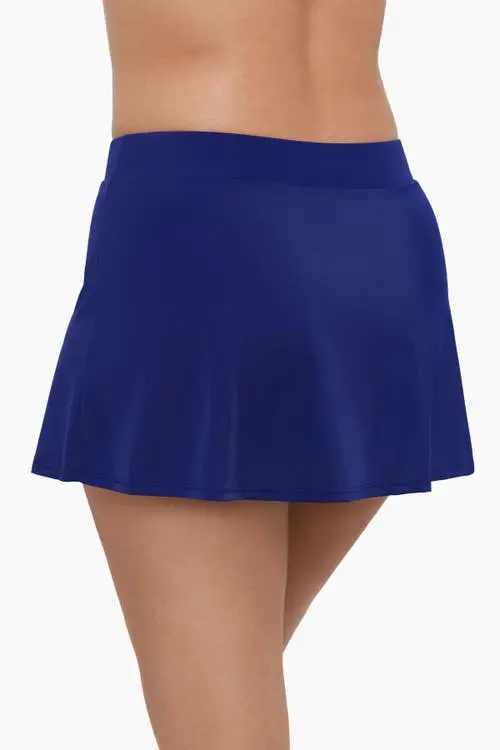 TRIMSHAPER Mid-rise Swim Skirt - Ink