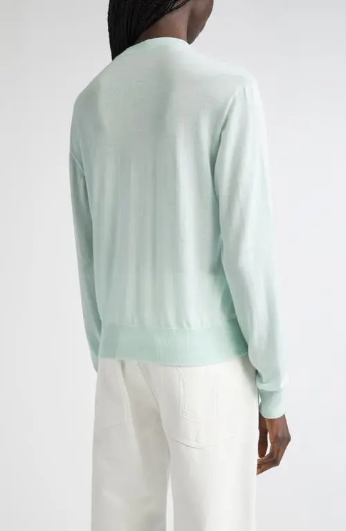 JIL SANDER Merino Wool Cardigan - Apple