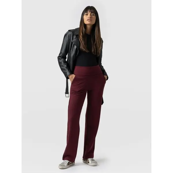 SAINT + SOFIA Runway Pant - Burgundy