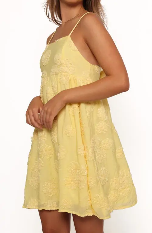 PETAL & PUP Giana Embroidered Mini Dress - Yellow