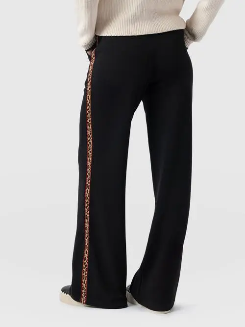 SAINT + SOFIA Victory Wide Leg Pant - Black Leopard