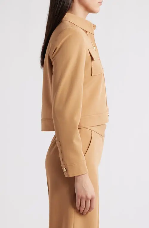 TAHARI ASL Woven Crop Jacket