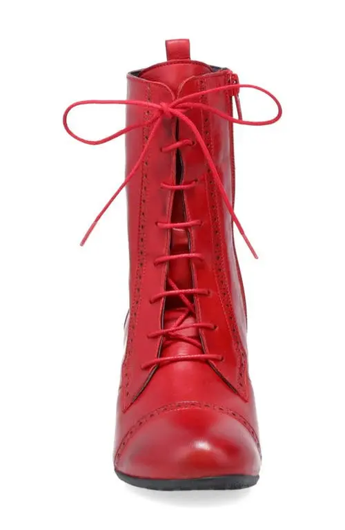 Miz Mooz Flicka Leather Bootie - Red
