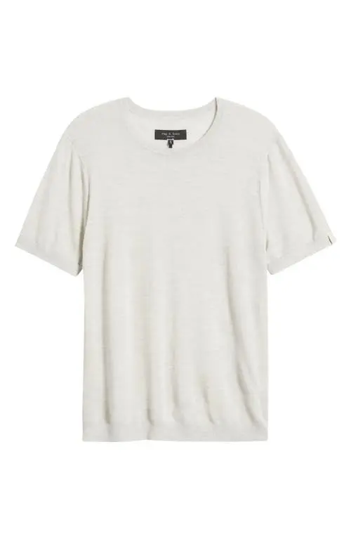 Rag & Bone Aulton Wool Blend T-shirt - Ivory