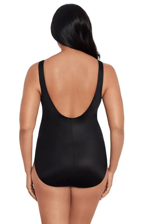 TRIMSHAPER One-piece Ruching Control Swimsuit