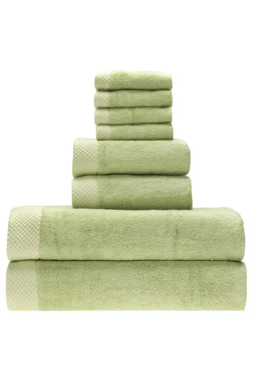 BEDVOYAGE Luxury Viscose Odor & Mildew Resistant Towel Collection - Sage