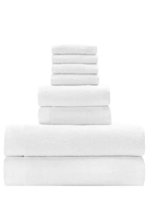 BEDVOYAGE Luxury Viscose Odor & Mildew Resistant Towel Collection - White