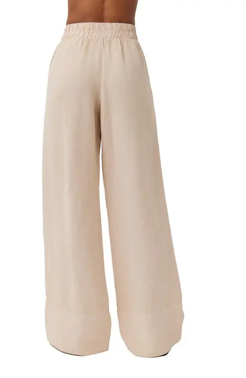 Bella Dahl Wide Leg Linen Blend Pants