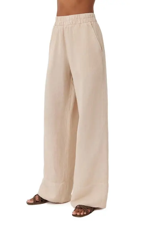 Bella Dahl Wide Leg Linen Blend Pants
