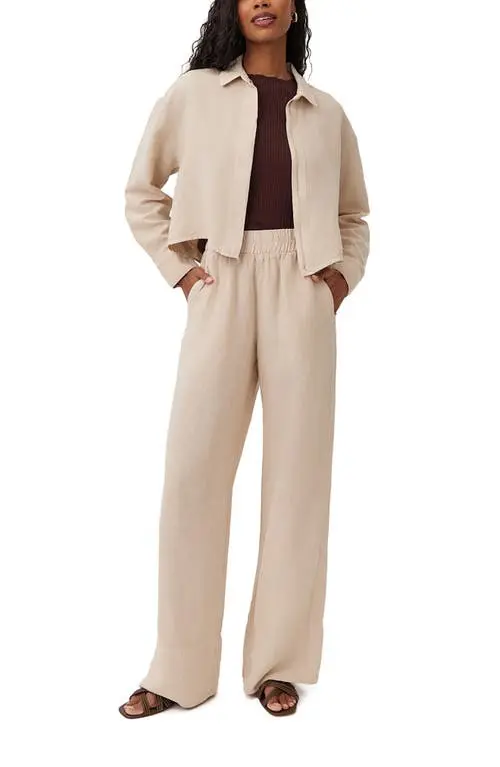 Bella Dahl Wide Leg Linen Blend Pants