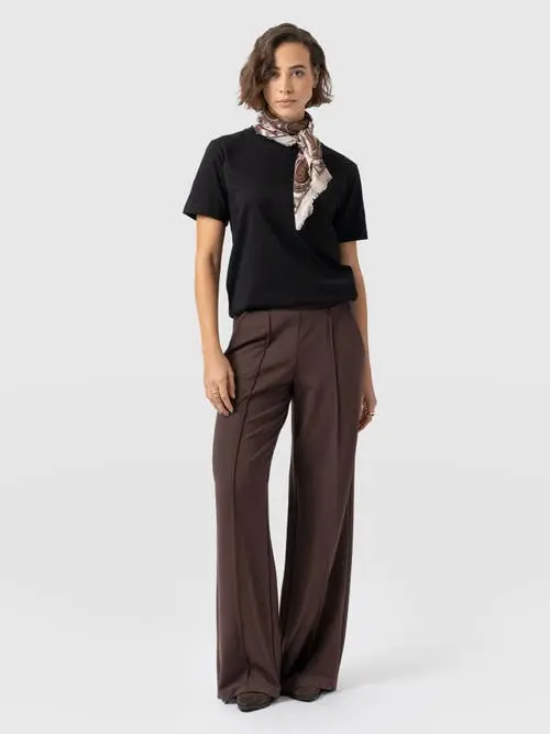 SAINT + SOFIA Keller Wide Leg Pant - Khaki