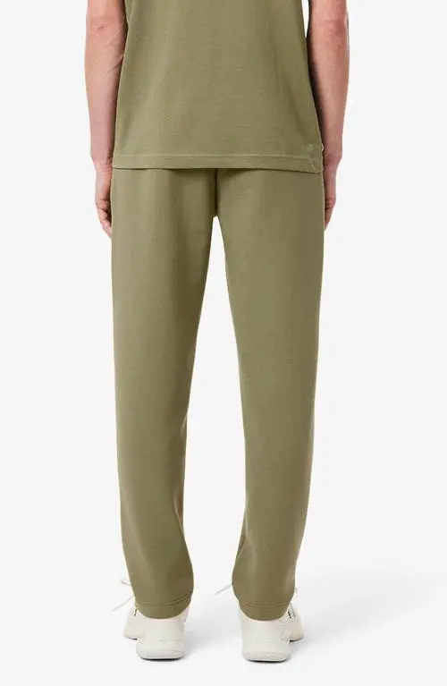 Lacoste Mesh Panel Tapered Track Pants - Khaki Green
