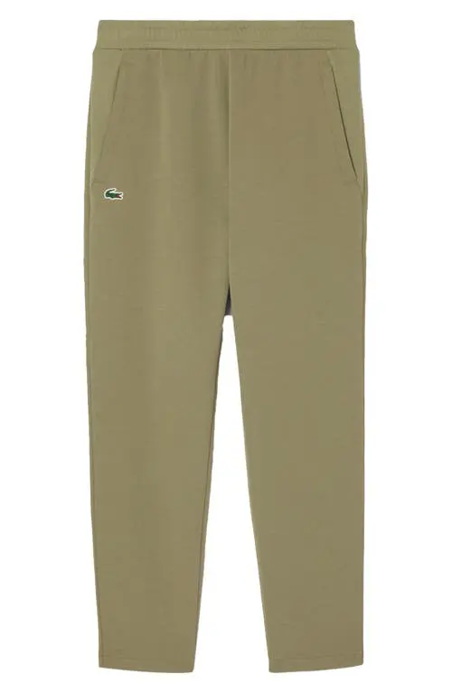 Lacoste Mesh Panel Tapered Track Pants - Khaki Green