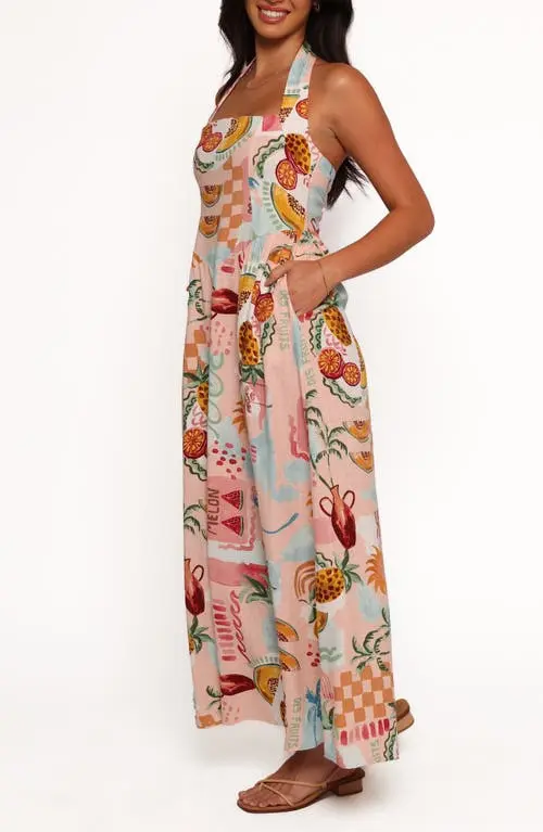 PETAL & PUP Kiera Halter Maxi Dress - Summer Haze